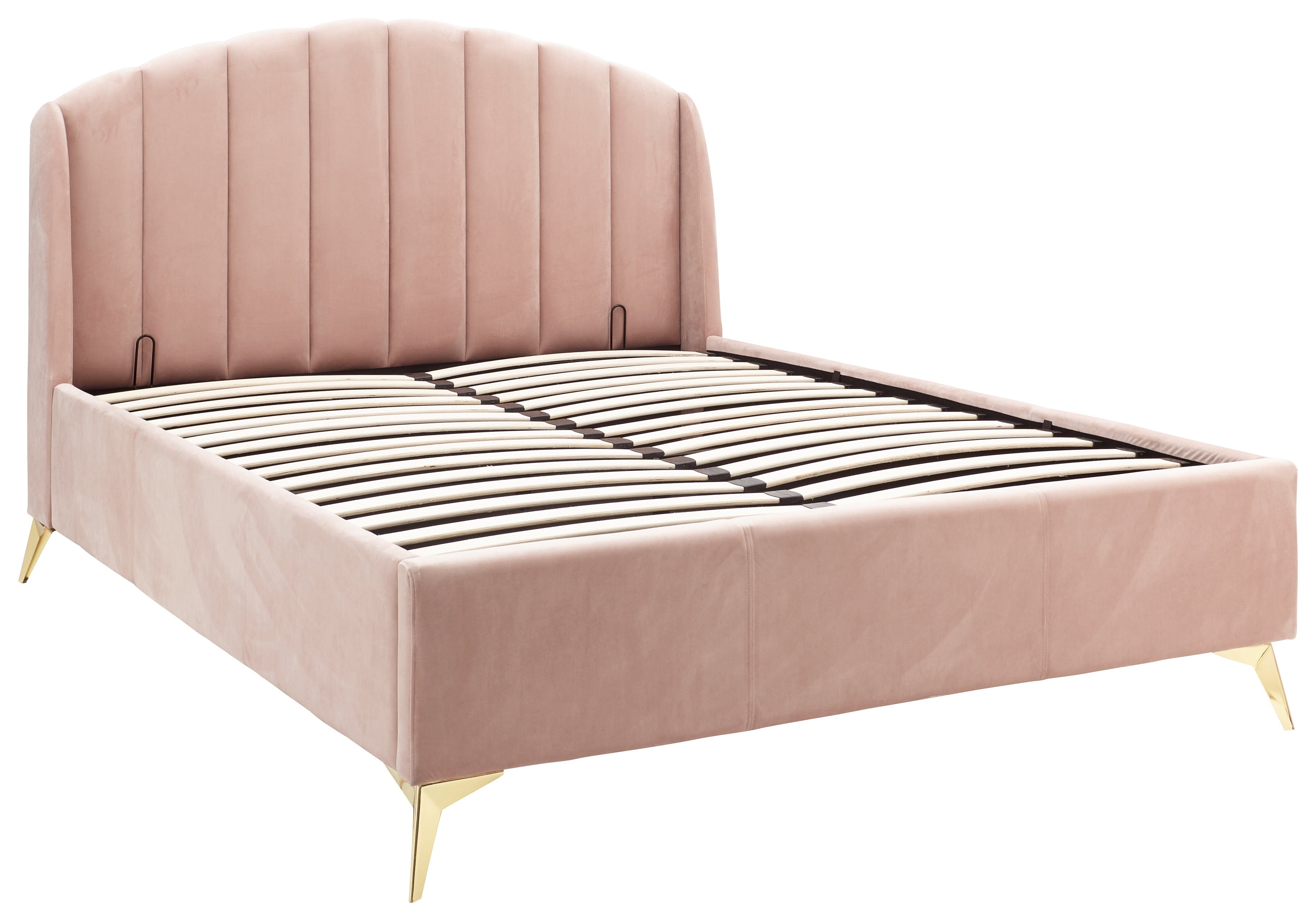 Rose gold ottoman bed store